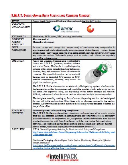 intelliPACK Case Study – Amcor Rigid Plastics & Confrerie Clinique ...