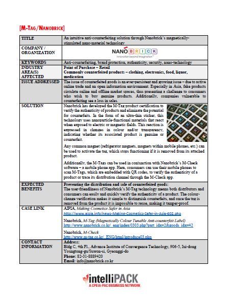 intelliPACK Case Study – Nanobrick – PAC Global