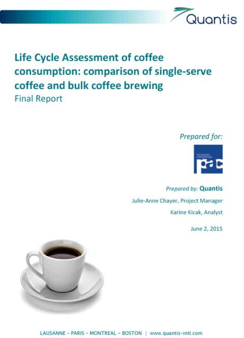 Quantis Life Cycle Assessment Summary – PAC Global